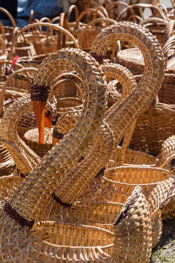 Swans - the Original Wicker Products. Stock Photo - Image of empty ...