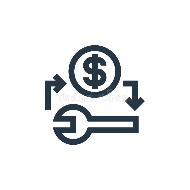Swap Icon Vector from Web Maintenance Concept. Thin Line Illustration ...