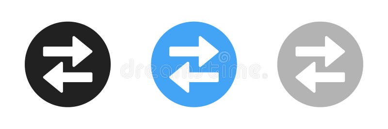 Swap Icons. Vector Isolated Illustration Stock Vector - Illustration of ...