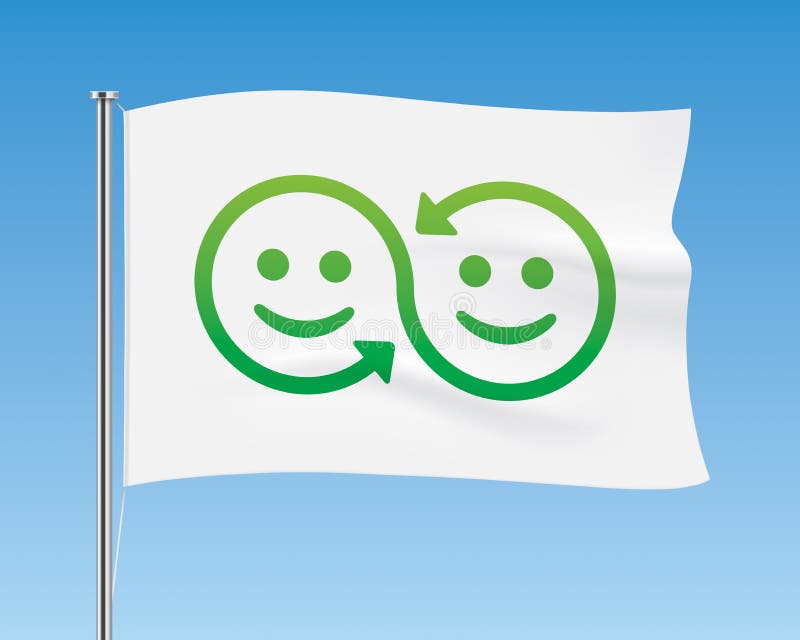 Swap Vector Icon on a Waving Flag. Stock Vector - Illustration of ...