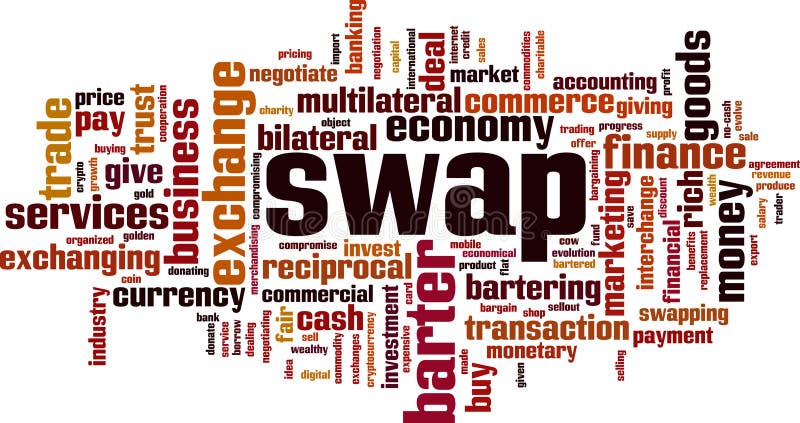 Swap word cloud stock vector. Illustration of cloud - 282657823