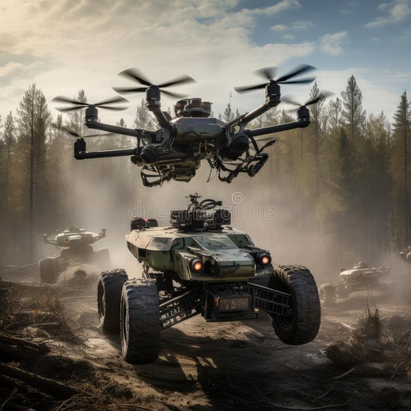 Swarm of FPV Drones in Combat Attack Stock Image - Image of drone ...