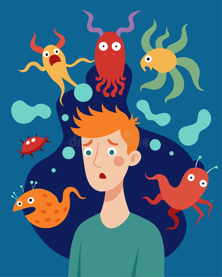 A Swarm of Parasitic Creatures Each One Representing a Different Form ...