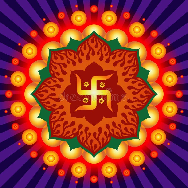 Swastik ! stock illustration. Illustration of modern, indian - 1995701