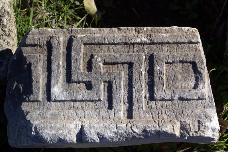 Swastika stock image. Image of destinations, church, kaunos - 8404453