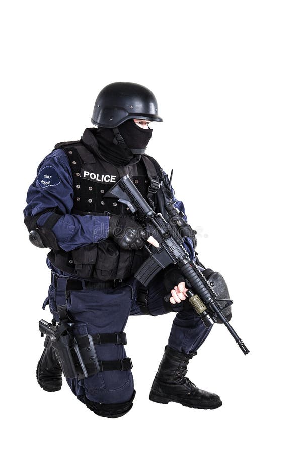 SWAT officer stock image. Image of tactical, police, team - 38226443