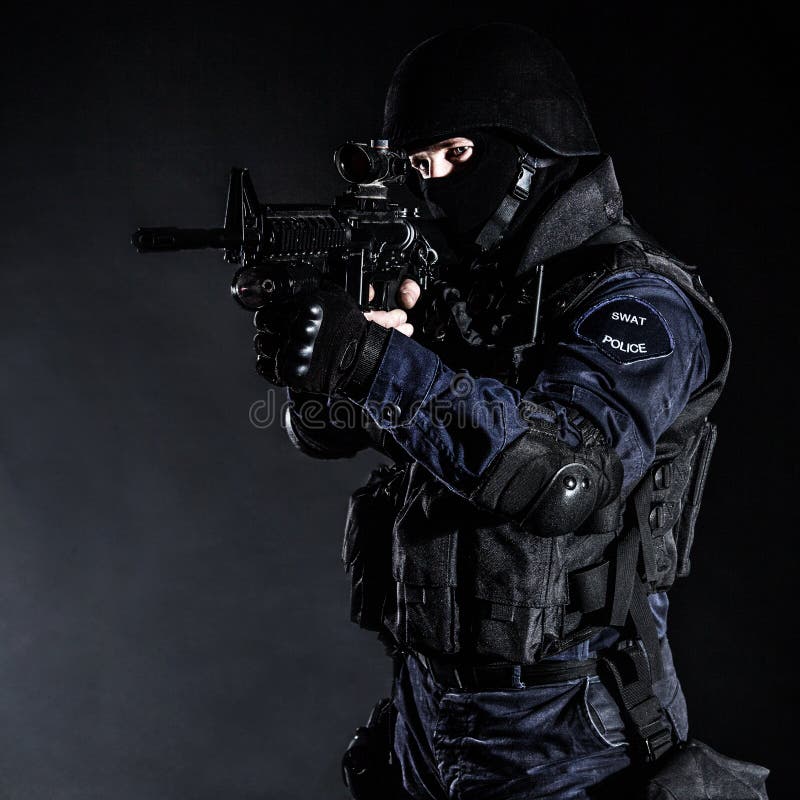 SWAT team in action stock photo. Image of filtered, officer - 38226946