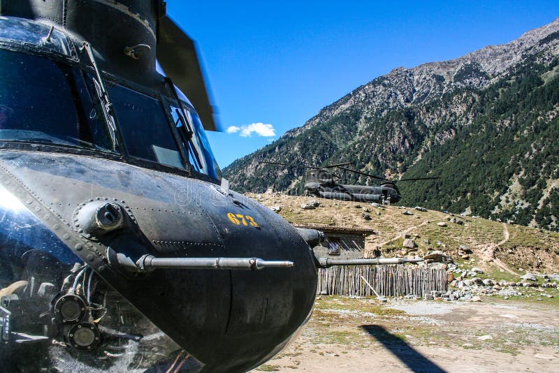 SWAT Valley, Pakistan Floods Editorial Stock Photo - Image of chinook ...