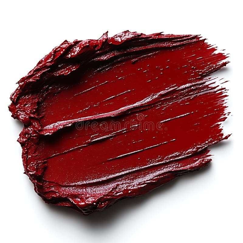 Swatch of Rich, Dark Red Lipstick Stock Illustration - Illustration of ...