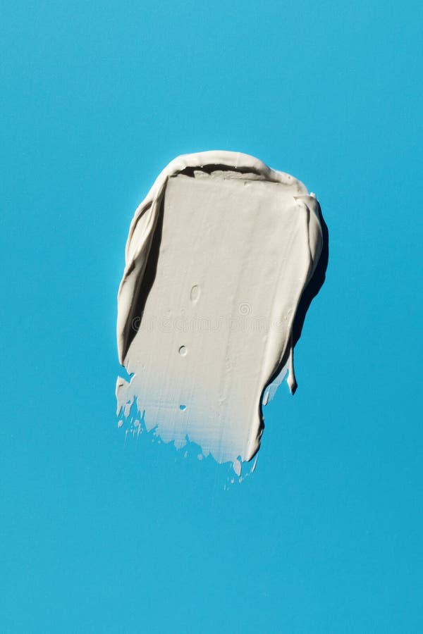 Swatch. Sample and Texture of a Cleansing Face Mask with Clay Extract ...