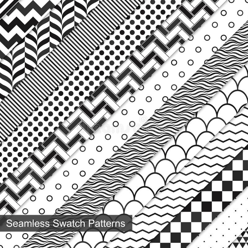 13 Swatch Seamless Patterns. Stock Vector - Illustration of invitation ...