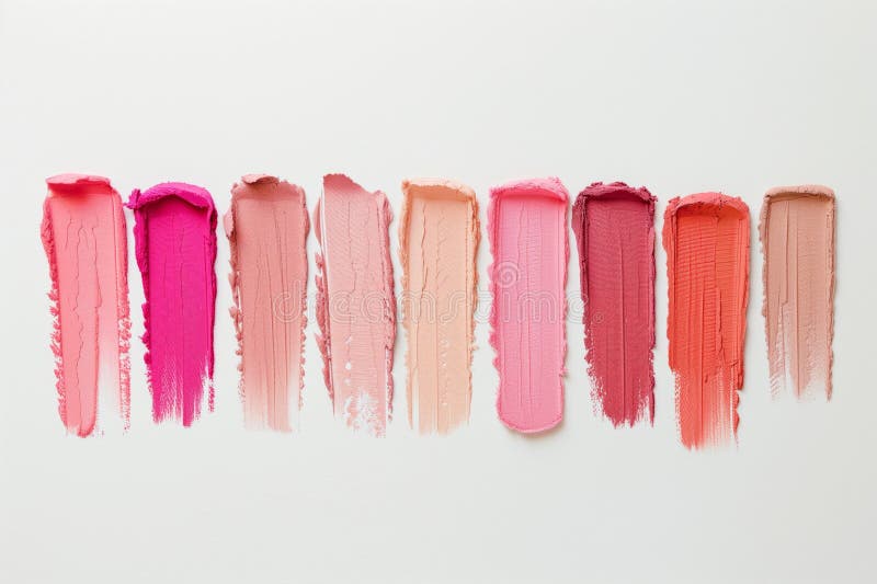 Swatches of Different Spring Shades on a White Backdrop Stock Photo ...