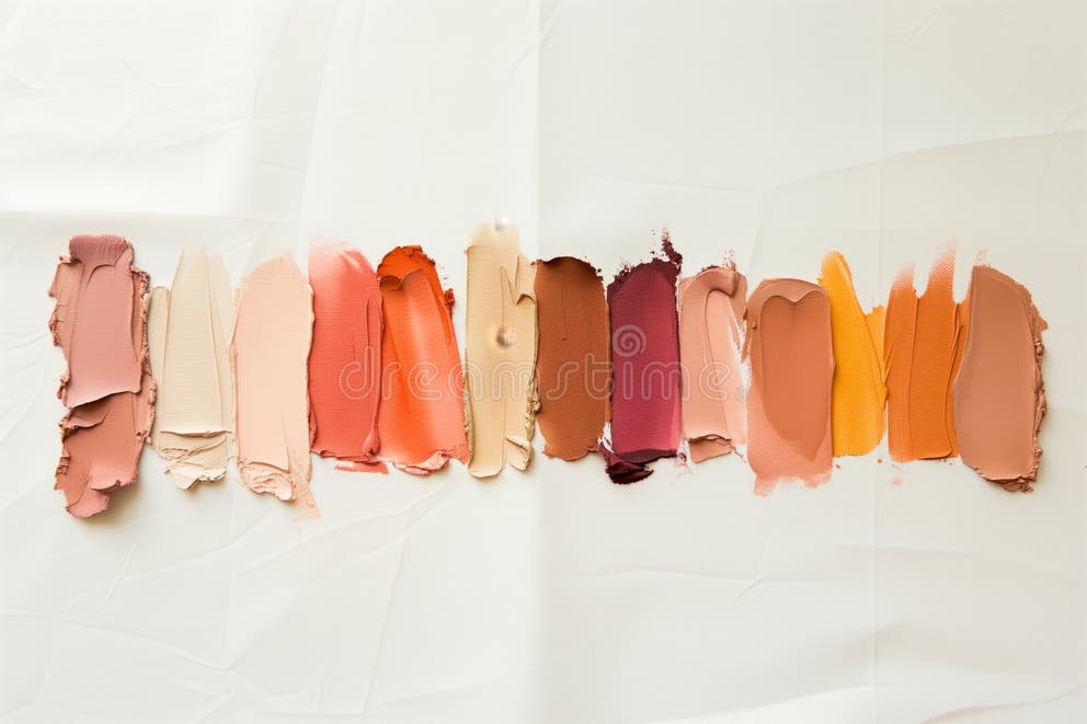 Swatches of Different Spring Shades on a White Backdrop Stock Photo ...