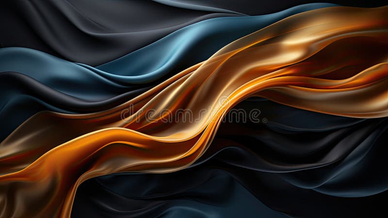 A Swath of Elegance in Textile Stock Illustration - Illustration of ...