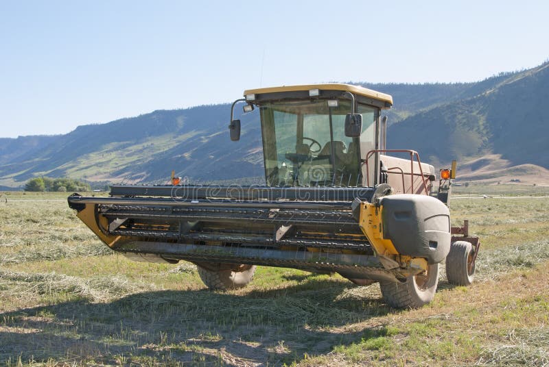 Hay swather stock photo. Image of collector, industrial - 42273974