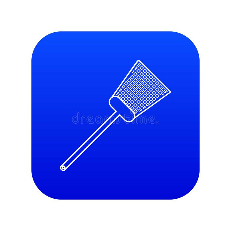 Swatter icon blue vector stock vector. Illustration of attack - 149565436