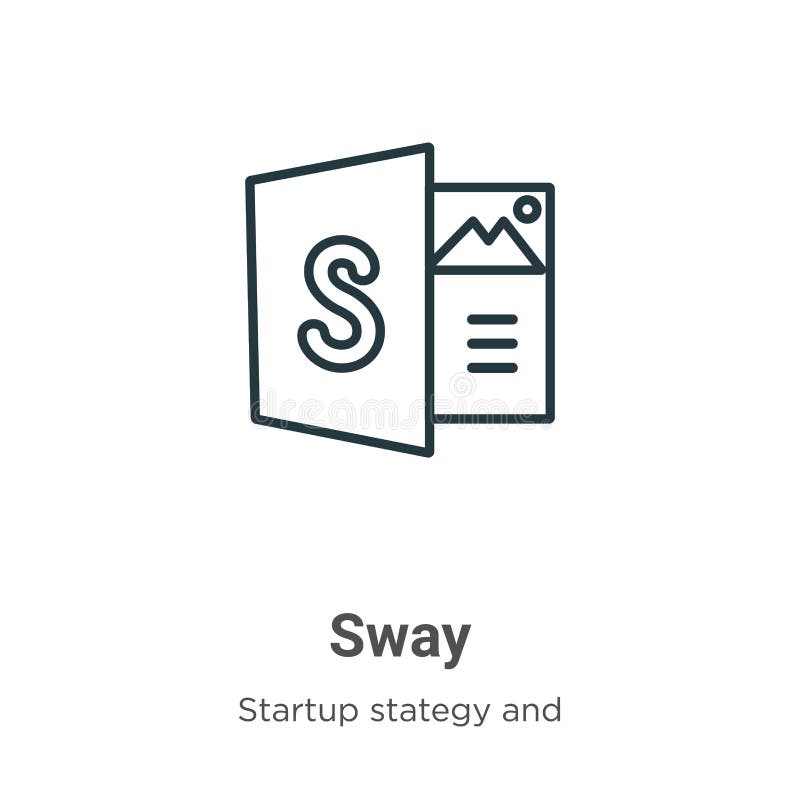 Sway Icon in Different Style Vector Illustration. Two Colored and Black ...