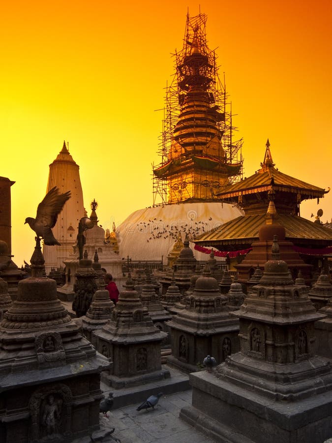 Swayambhunath stock photo. Image of renovate, asia, buddhism - 27848402