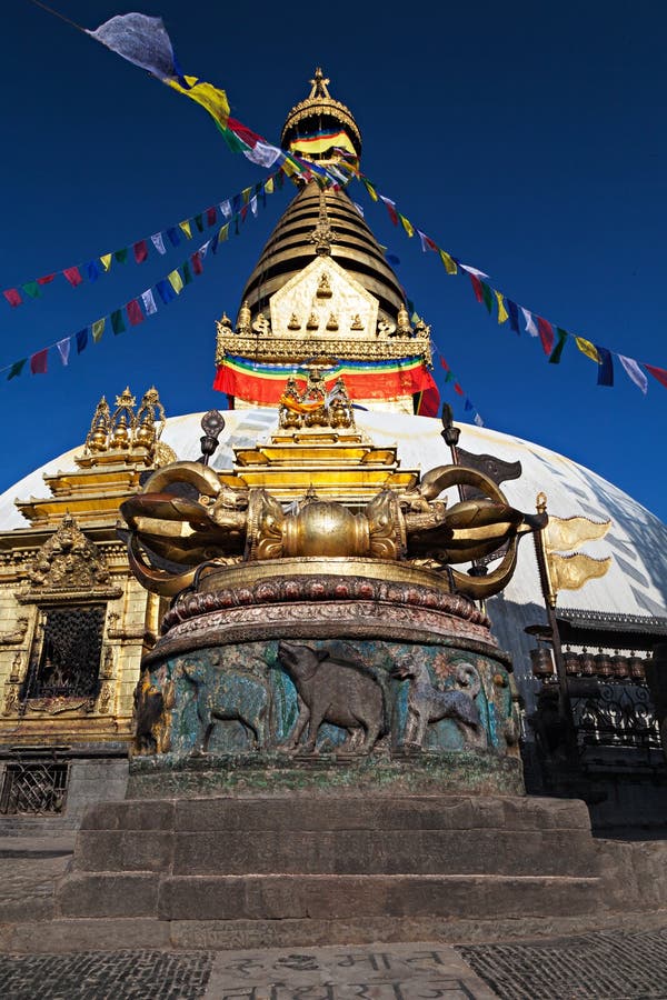 Swayambhunath Temple stock image. Image of sacred, buddhism - 34788357