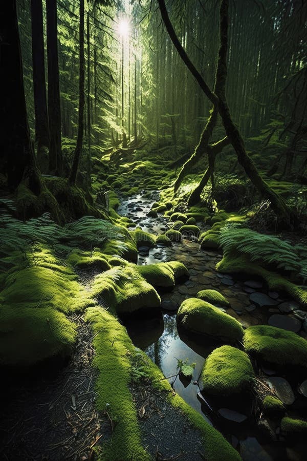 Swaying Tall Trees in a Serene Forest. Perfect for Nature-Themed ...