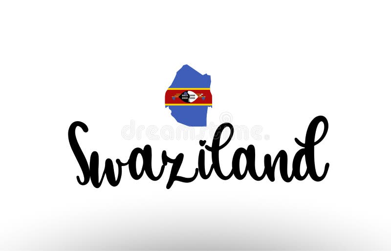 Swaziland Logo. Map of Swaziland with Country. Stock Vector ...