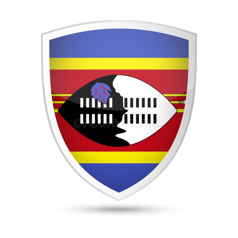 Swaziland Flag Vector Label Tag Icon Stock Illustration - Illustration ...