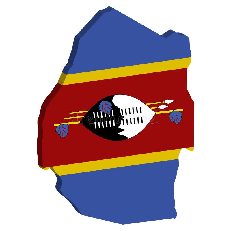 Map Flag Eswatini Stock Illustrations 388 Map Flag Eswatini Stock