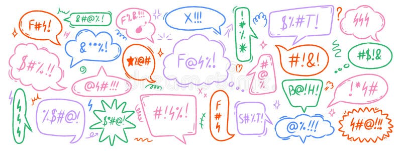 Style Curse Balloons Stock Illustrations – 5 Style Curse Balloons Stock ...