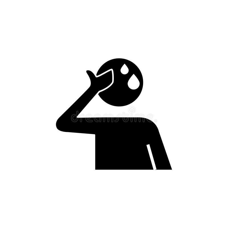 Sweat Icon, Vector Illustration Stock Vector - Illustration of cartoon ...