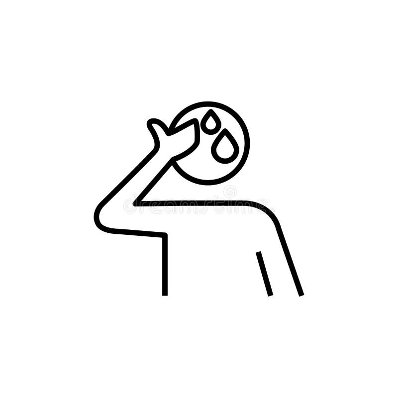 Sweat Icon, Vector Illustration Stock Vector - Illustration of cute ...