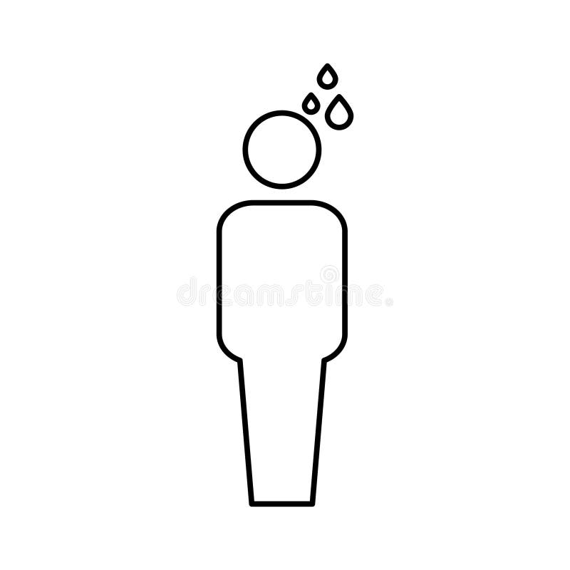 Sweat Icon, Vector Illustration Stock Vector - Illustration of cartoon ...