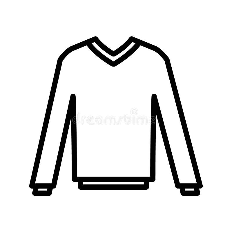 Sweater Icon Design in Filled and Outlined Style Stock Vector ...