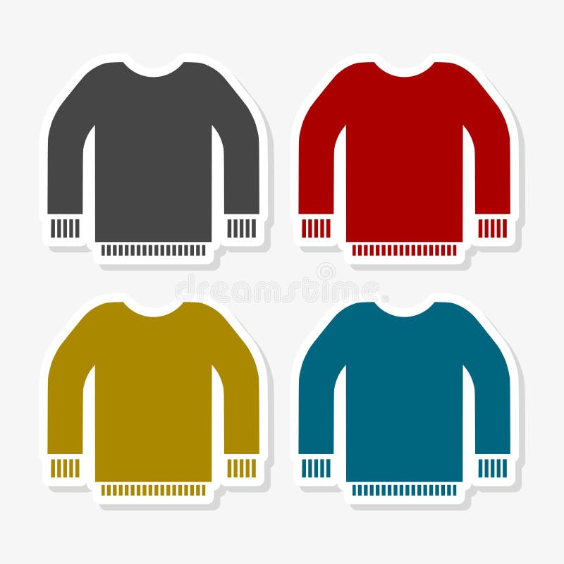 Sweater Icon - Illustration Stock Vector - Illustration of beige, neck ...