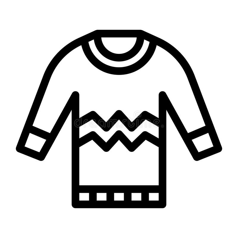 Sweater Line Icon Illustration Vector Graphic Stock Vector ...