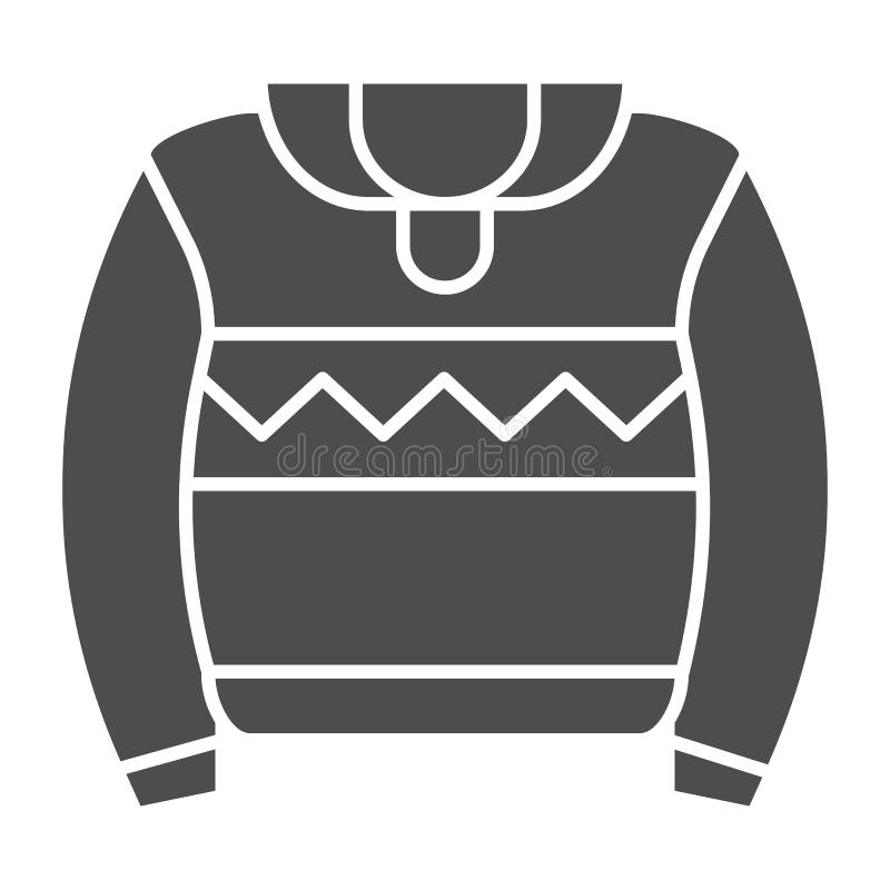 Sweater Solid Icon. Jumper Vector Illustration Isolated on White Stock ...