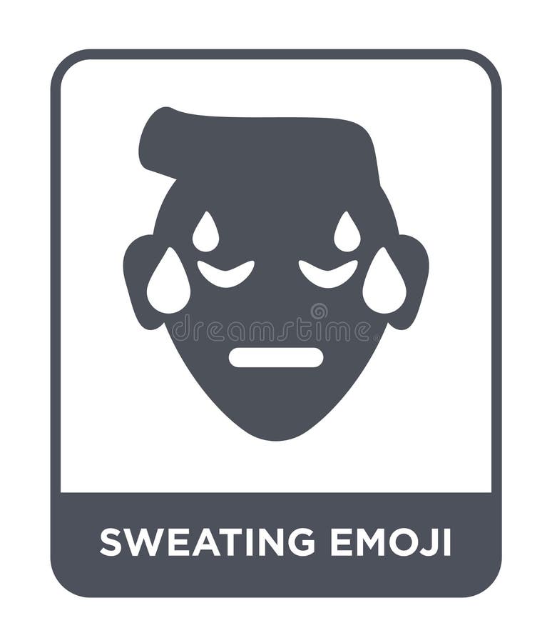 Sweating Icon Vector Sign And Symbol Isolated On White Background ...