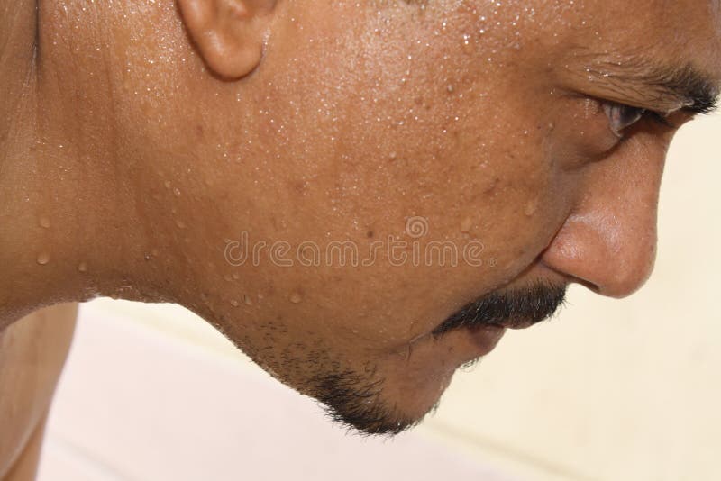 Sweating face stock image. Image of activity, running - 14595129