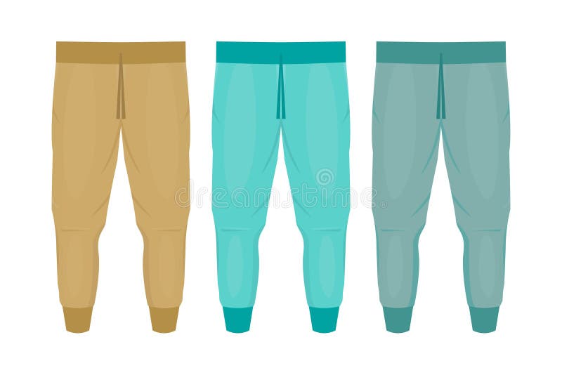 Sweatpants Fashion Design Vector Flat Isolated Illustration Stock ...
