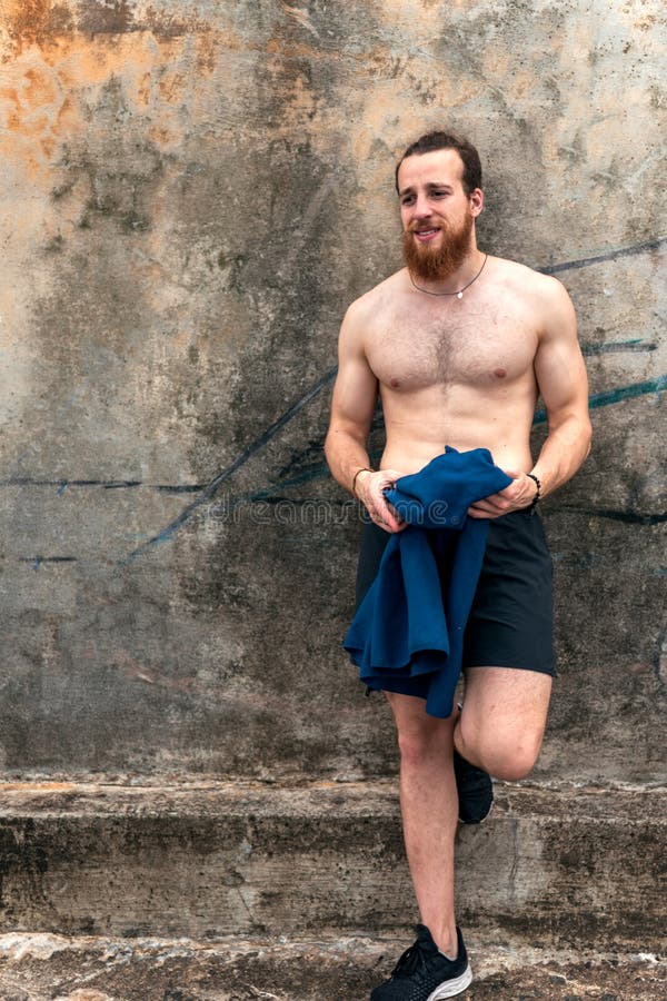 Sweaty Runner after Workout Stock Image - Image of activity, exercising ...