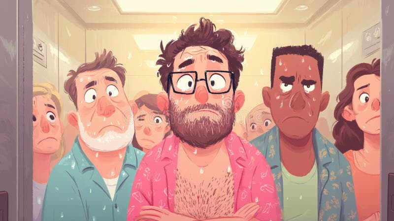 Sweaty Situation in Crowded Elevator Leaves Man Feeling Embarrassed ...