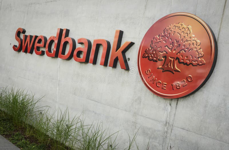 Swedbank fotografía editorial. Imagen de finanzas, suecia - 55991192