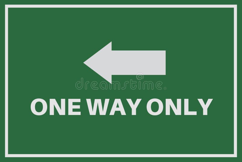 One way only. stock illustration. Illustration of symbol - 229173258