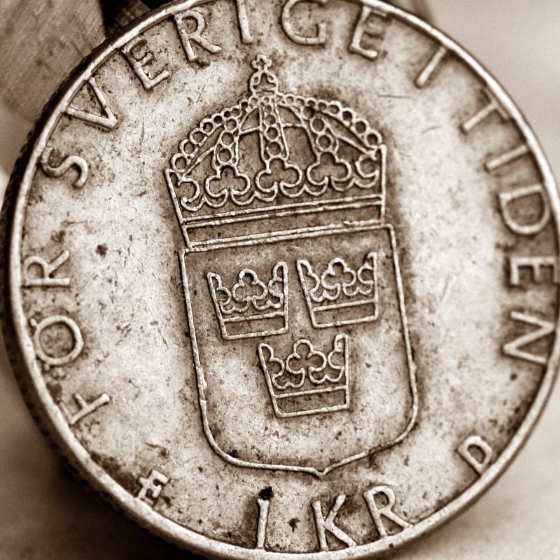 Sweden coin , one krone stock image. Image of adolf, currency - 40890177