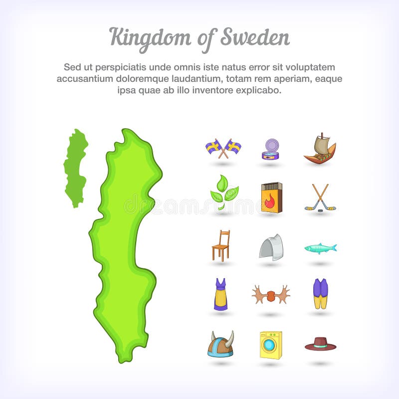 Cartoon Map Sweden Stock Illustrations – 200 Cartoon Map Sweden Stock ...