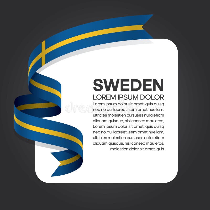 Sweden Ribbon Flag Stock Illustrations – 960 Sweden Ribbon Flag Stock ...