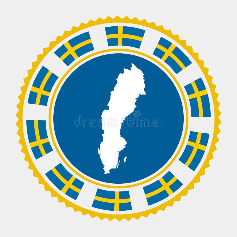Sweden logo. stock vector. Illustration of border, insignia - 167530711
