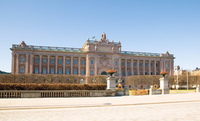 Sweden. Stockholm. Riksdag. Stock Photo - Image of parliament, riksdag ...