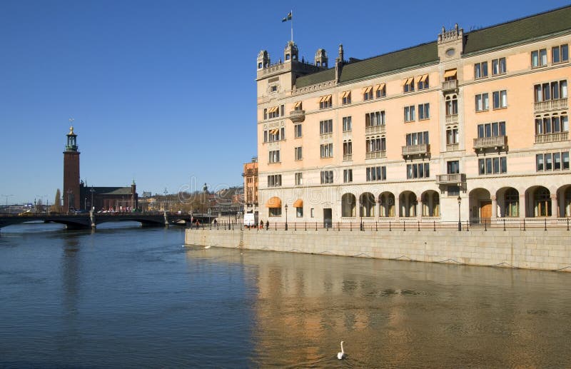 Rosenbad in Stockholm, Sweden Stock Image - Image of city, yellow ...