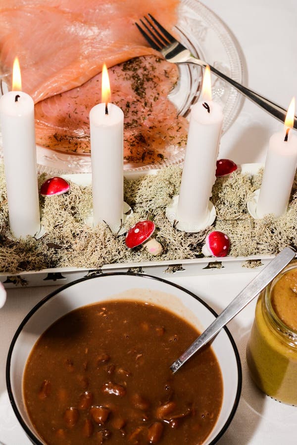 Swedish Christmas food stock image. Image of beets, pink - 64220577