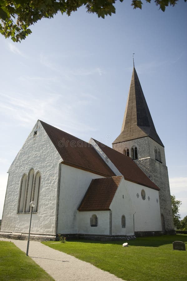 Swedish church stock image. Image of facade, sweden, gotland - 10841119